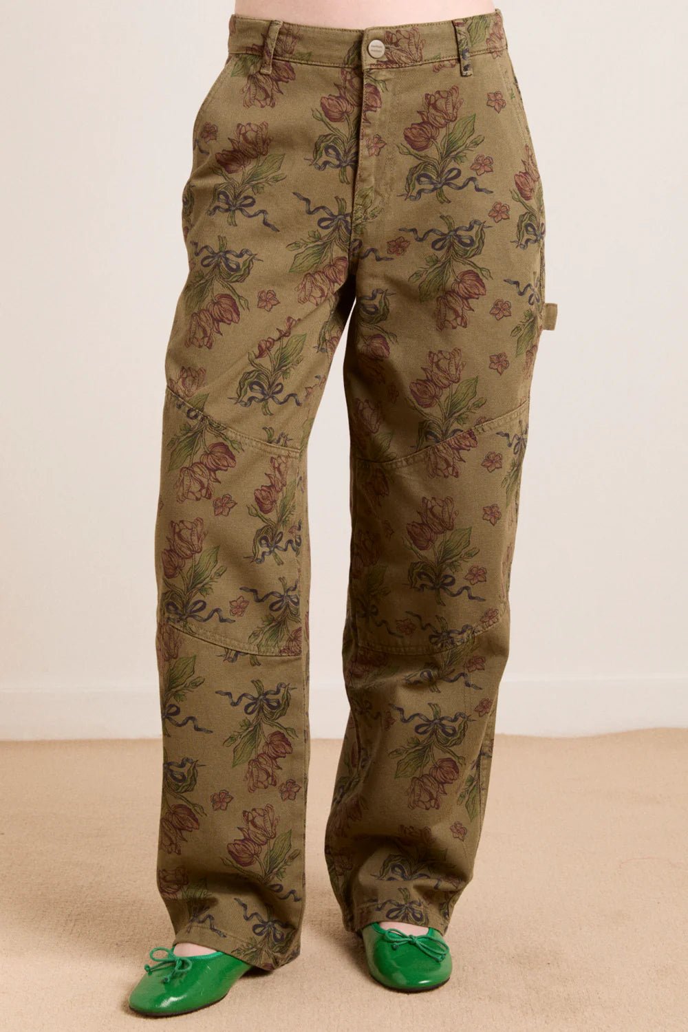 Damson Madder - Drew Jeans in Tulip Khaki - Kalifornia Jean Bar ...